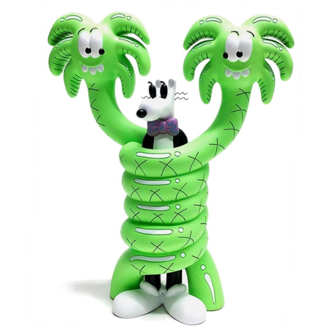 "GOTCHA" Sculpture Neon Green - Steven Harrington – TOYQUBE.COM